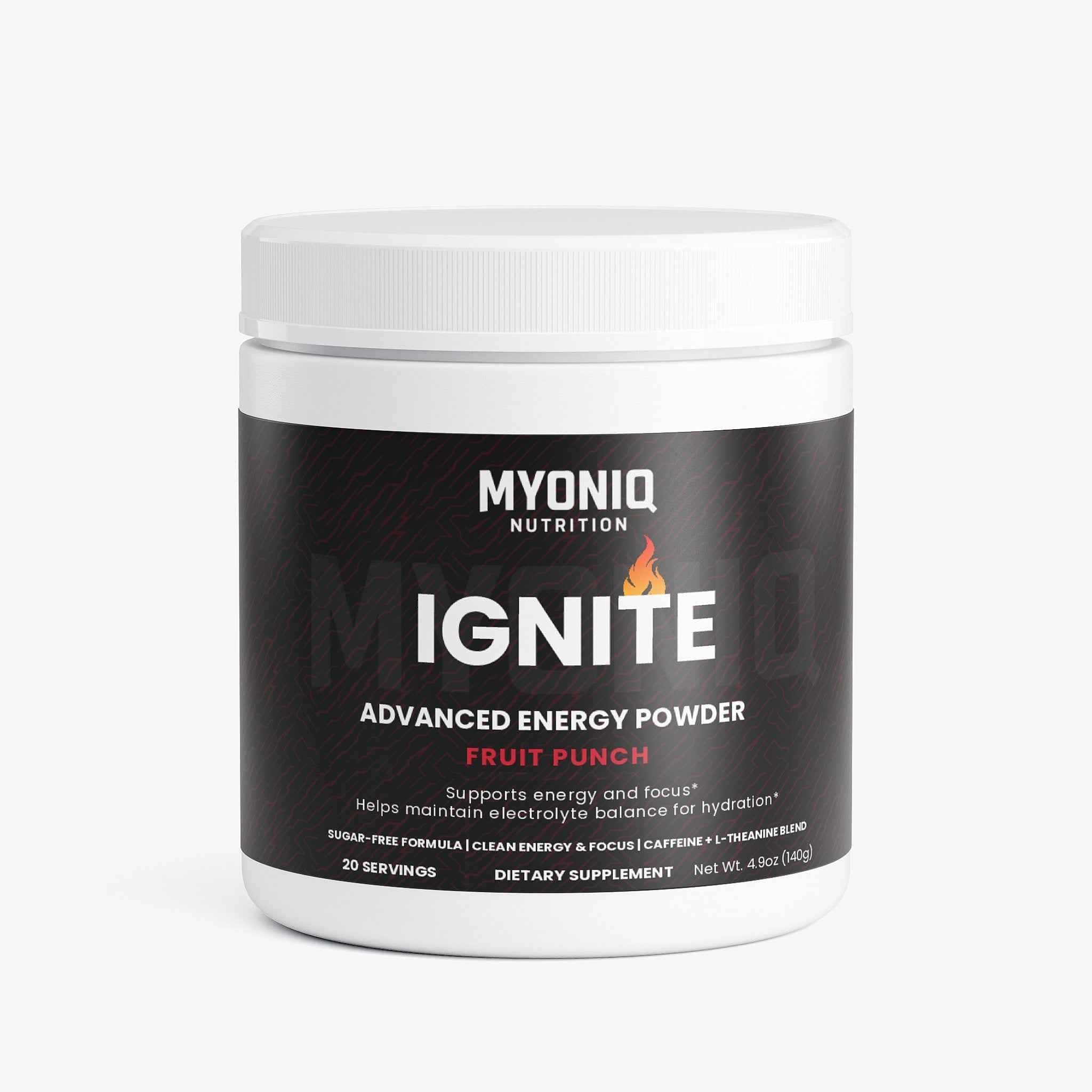 IGNITE CHARGE (FRUIT PUNCH) - Clean Energy Formula – MYONIQ NUTRITION